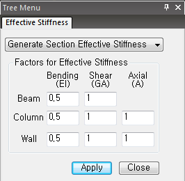 Generate Section Effective Stiffness