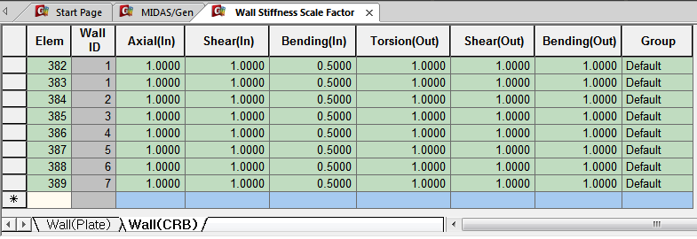 Generate Section Effective Stiffness